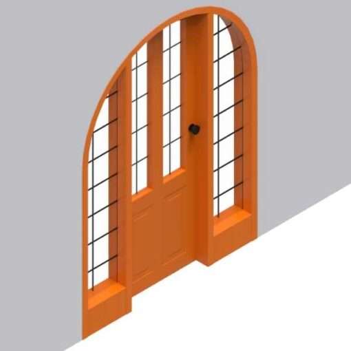 Contemporary Arch Door - bimmodeller.com - BIM Modeling services Provider